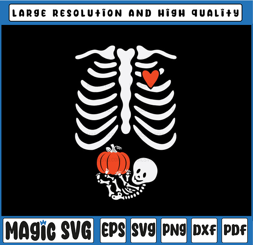 Baby skeleton svg, Pregnancy skeleton svg, thanksgiving skel | Inspire ...