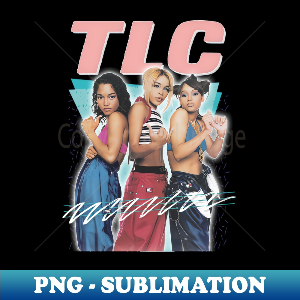 TLC 90s Aesthetic Fan Art Design - Modern Sublimation PNG F | Inspire ...