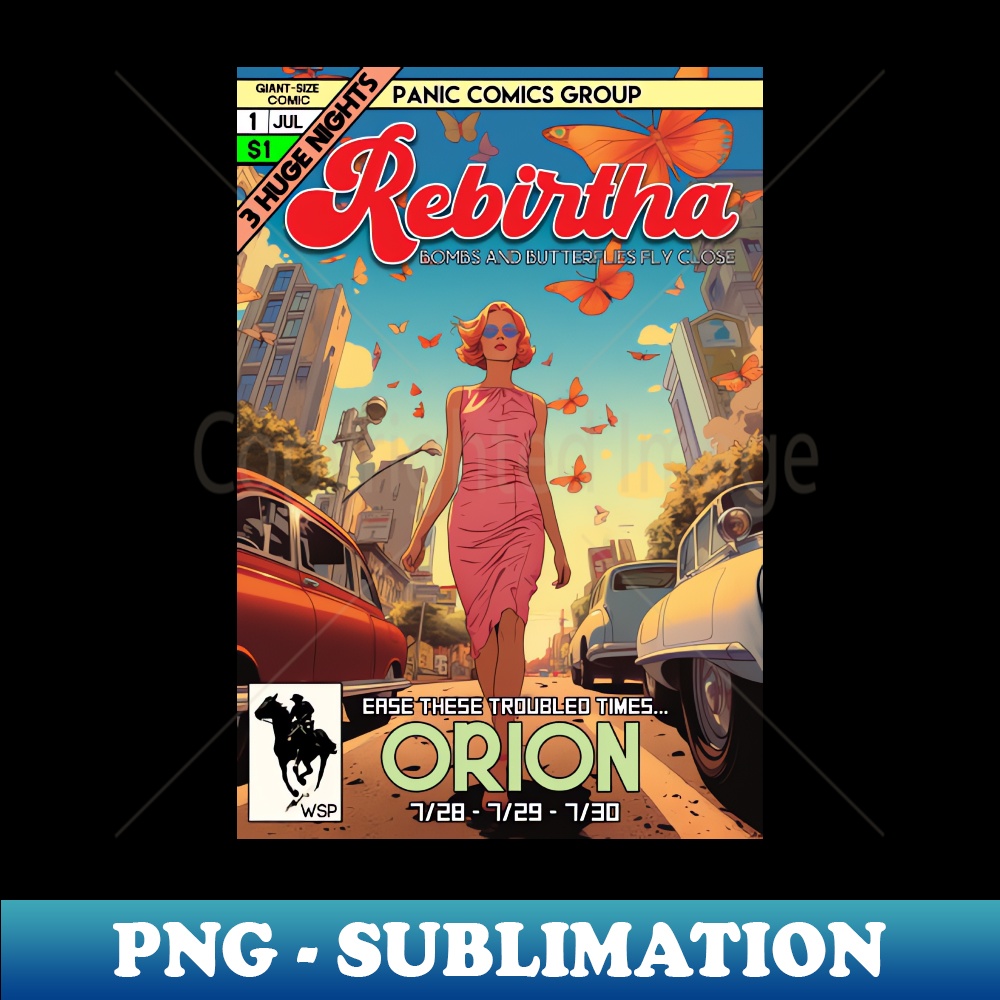 Rebirtha Comic Book Cover T-Shirt - High-Resolution PNG Subl | Inspire ...