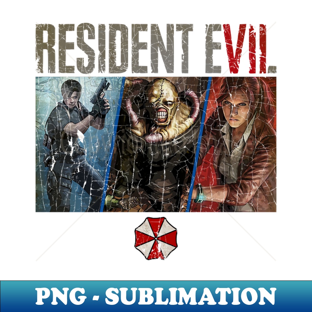 Resident Evil Vintage - Creative Sublimation PNG Download - - Inspire ...