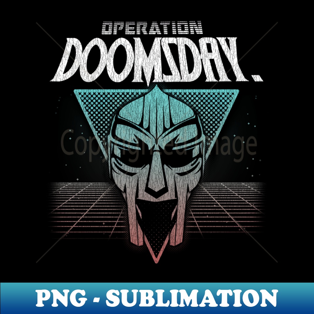 Retrowave Doom Gradient 4 - Retro PNG Sublimation Digital Do | Inspire Uplift