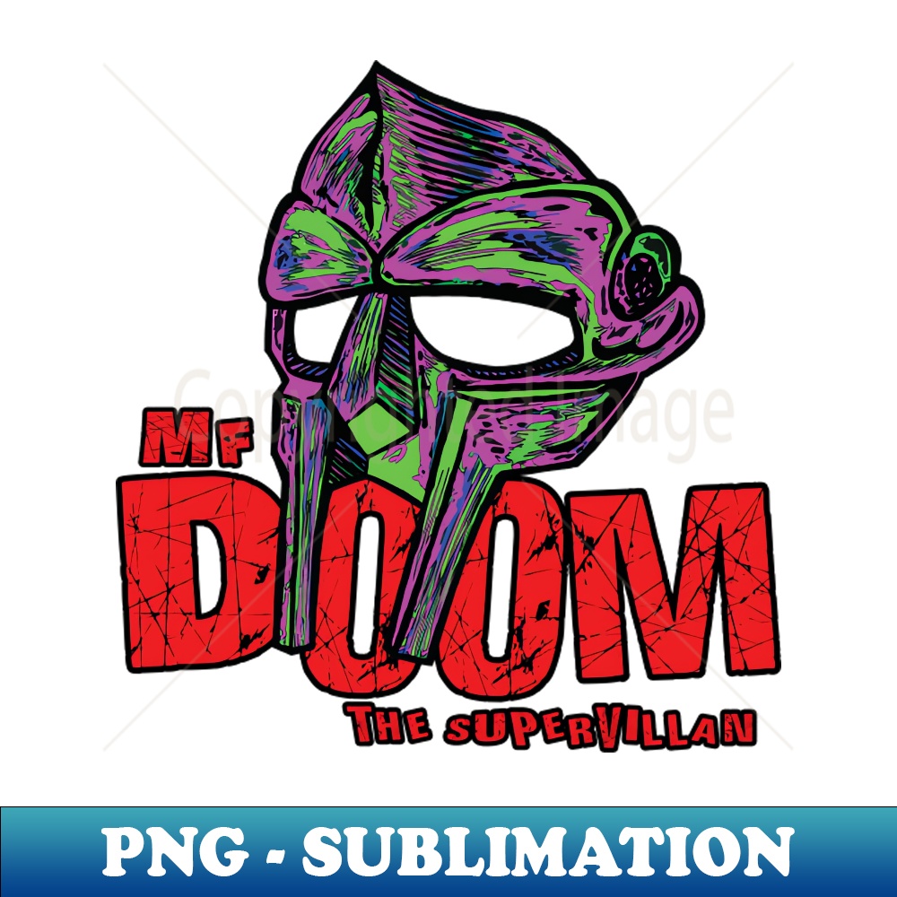 MF Doom The Supervillan - Unique Sublimation PNG Download - | Inspire Uplift
