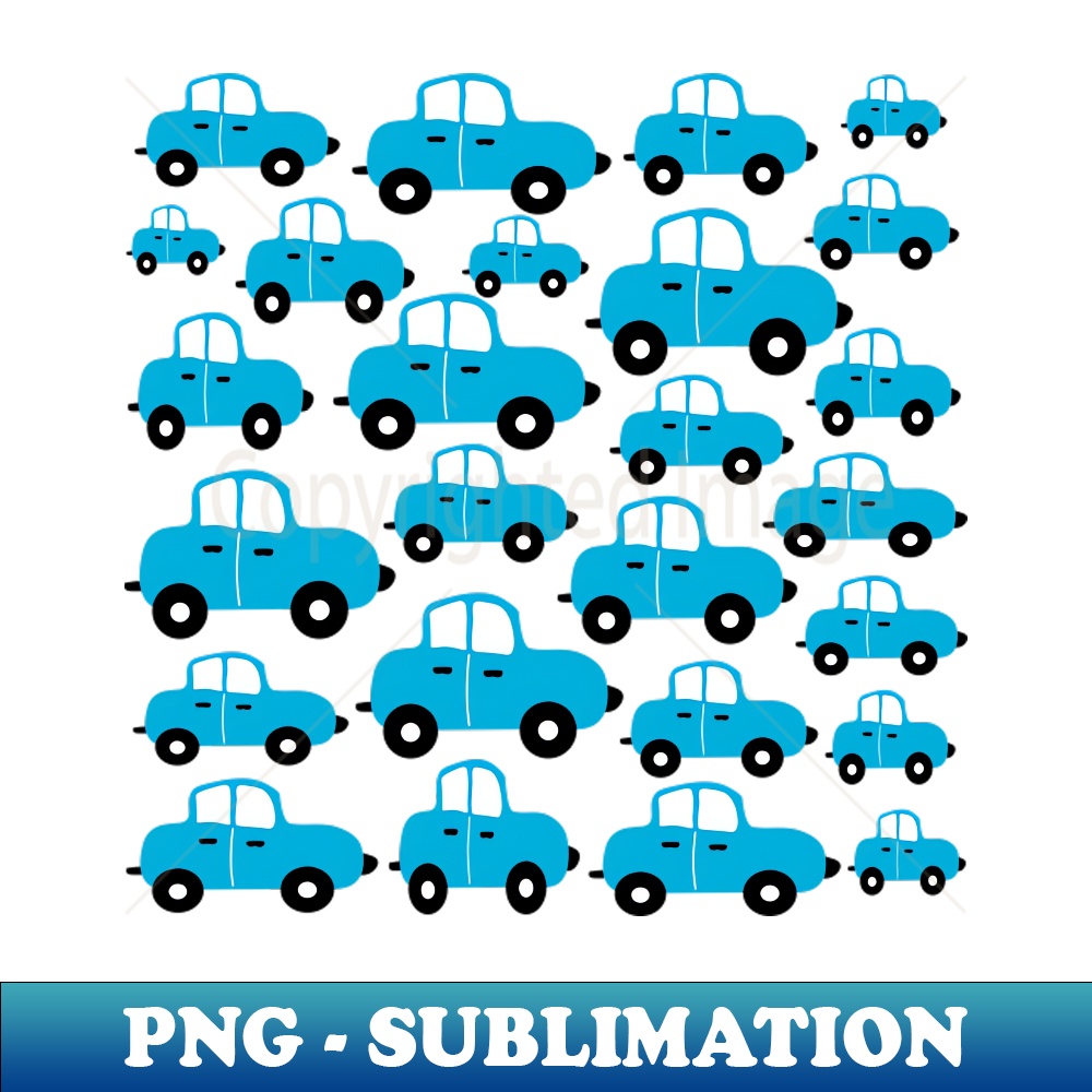 Cute Blue motor vehicles pattern - Exclusive Sublimation Dig | Inspire ...