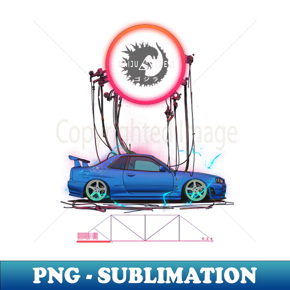 Skyline GTR R34 Kaiju in the Shell Godzilla Mug Coffee Mug A | Inspire ...