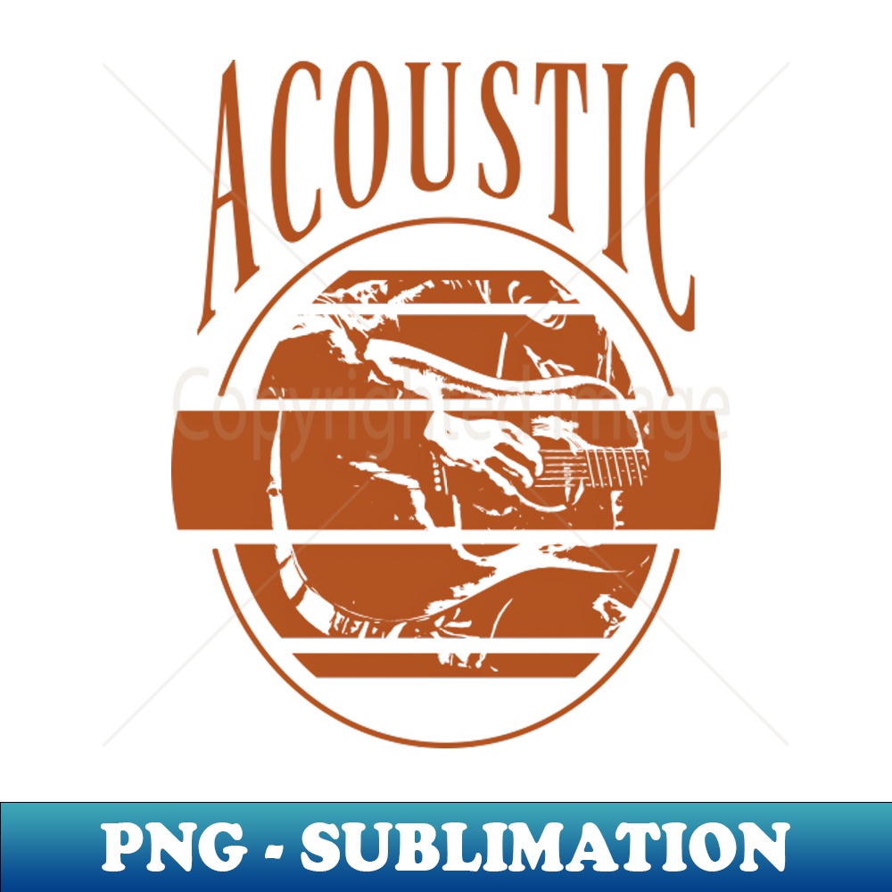 Acoustic guitar brown circle emblem - Professional Sublimati | Inspire ...