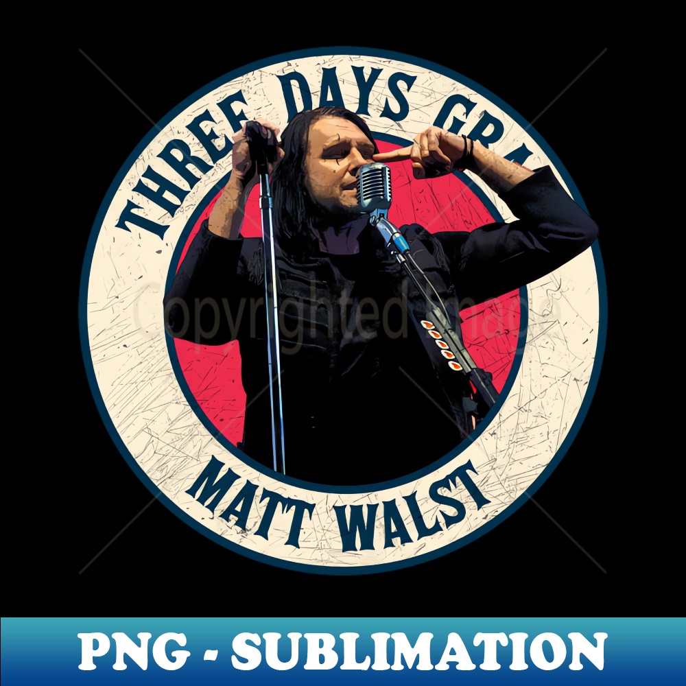 MATT WALST - THREE DAYS GRACE - Exclusive PNG Sublimation Do | Inspire ...