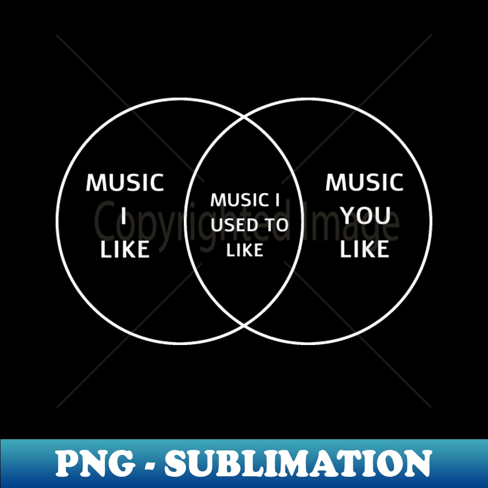 Music Snob Venn Diagram - PNG Sublimation Digital Download - | Inspire ...