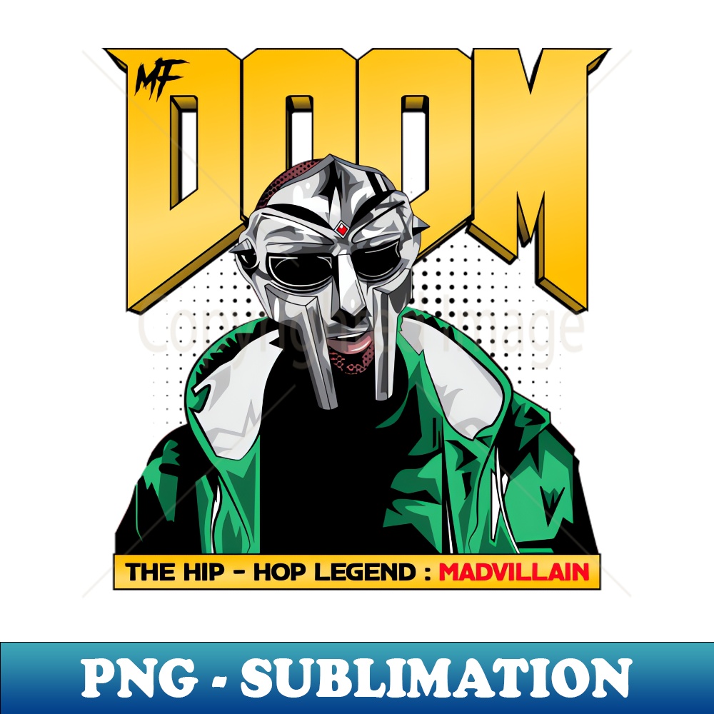Mf Doom The Hip - Hop Legend - Artistic Sublimation Digital - Inspire Uplift