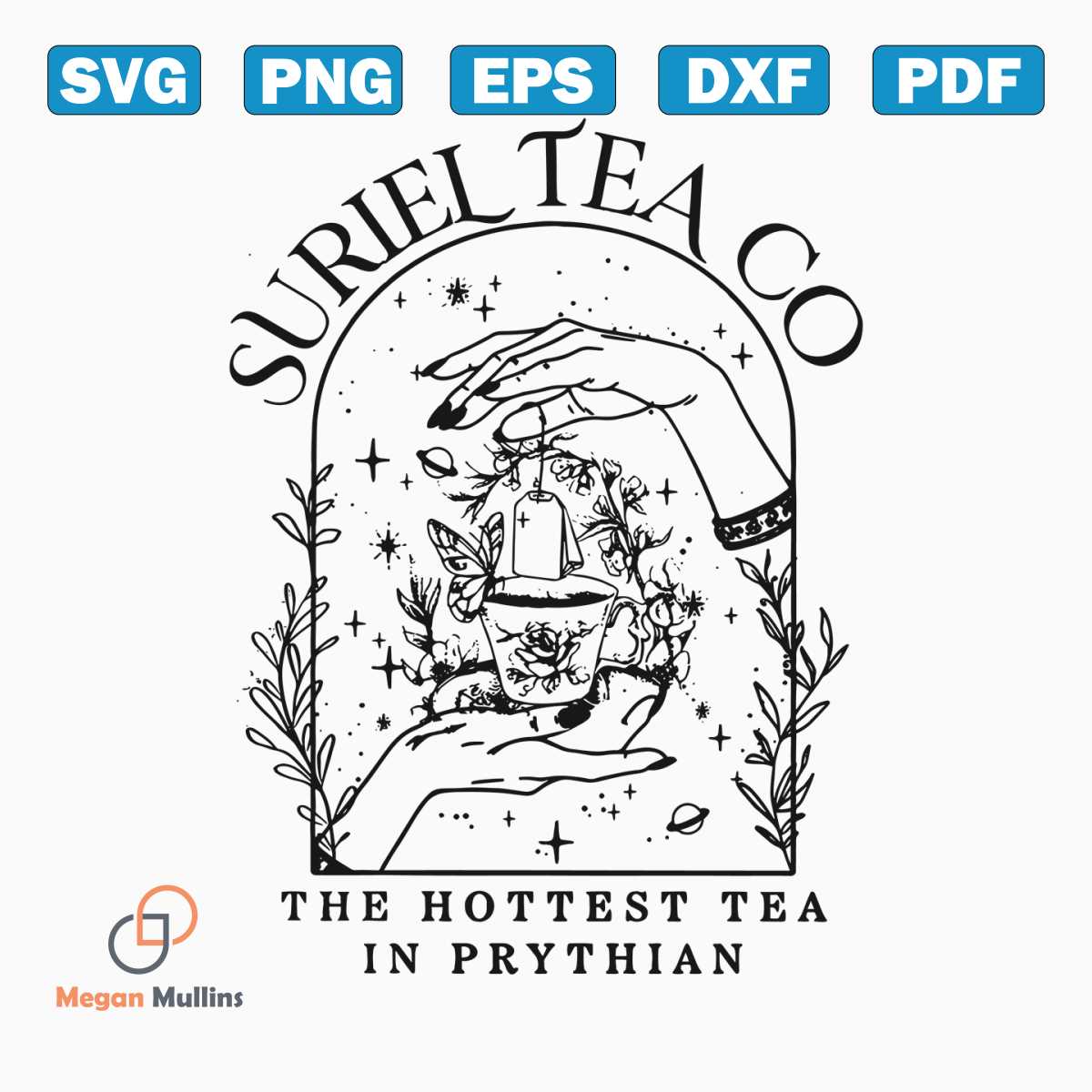 Suriel Tea Co A Court Of Thorns And Roses SVG Download | Inspire Uplift