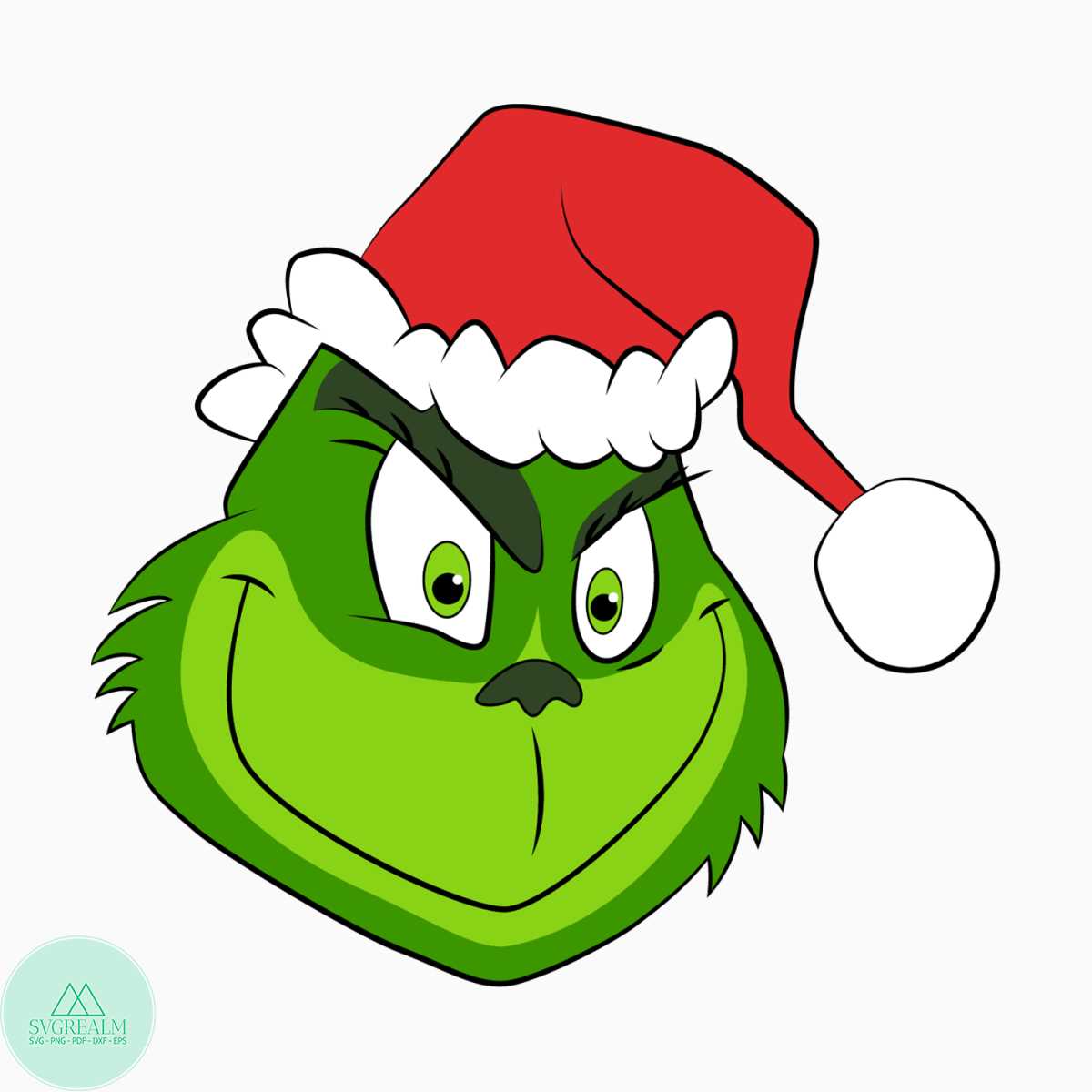 Grinch Face Svg, Grinch Hand, Grinch Smile, Christmas ,Grinc | Inspire ...