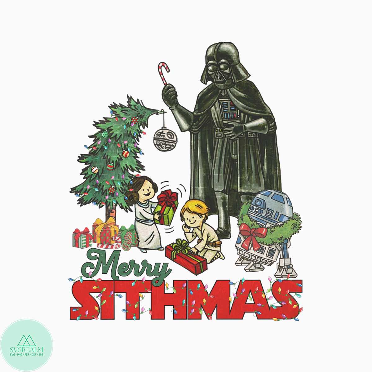 Darth Vader Family Merry Sithmas PNG | Inspire Uplift