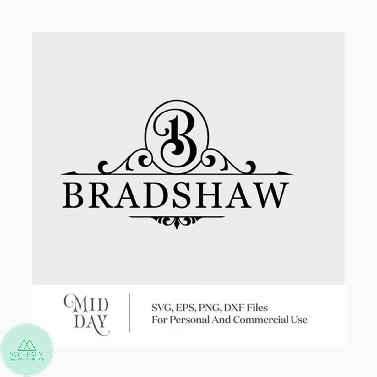 B Monogram SVG/PNG/DXF, Fancy Flourish Letters, B Monogram W | Inspire ...