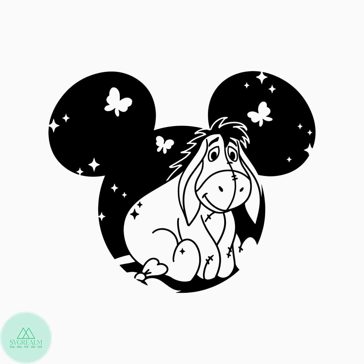 Eeyore SVG Winnie Pooh dxf clipart png , cut file outline si | Inspire ...