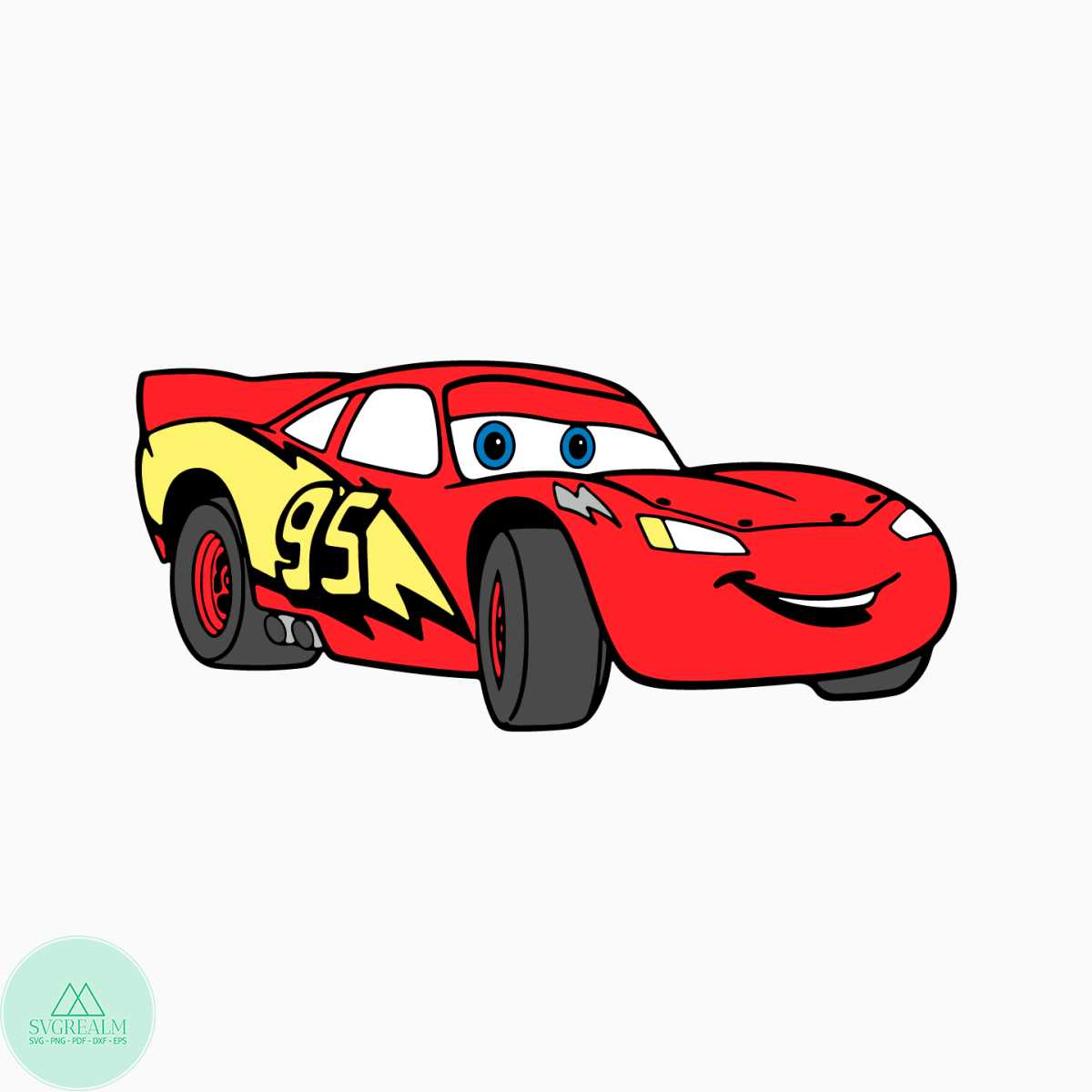 Lightning McQueen Cars Vector Svg, Cars SVG, Lightning McQue | Inspire ...