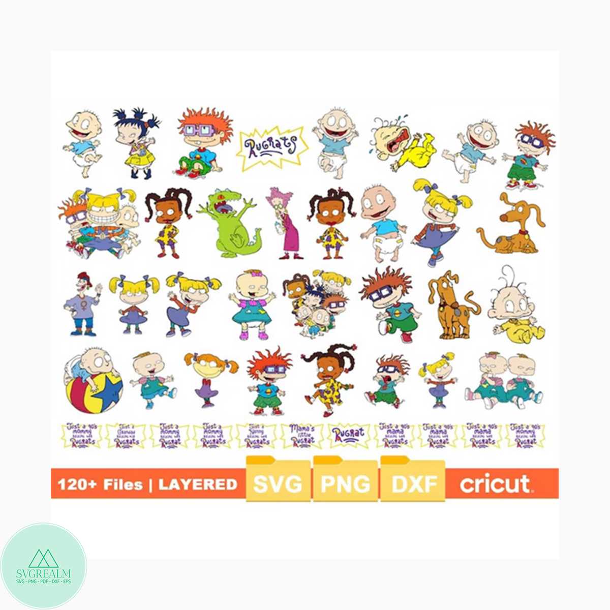 120 Rugrats svg, Rugrats clipart, rugrats png files, rug rat | Inspire ...