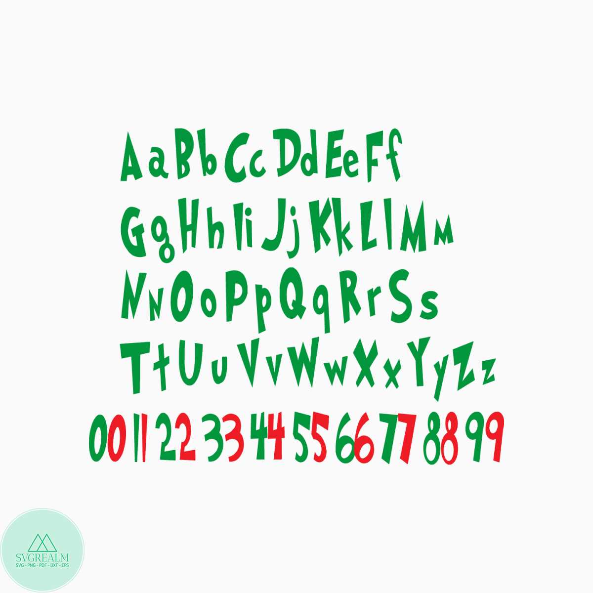 Grinch Font SVG,Grinch OTFGrinch Clipart,Grinch Alphabet,Gri - Inspire ...