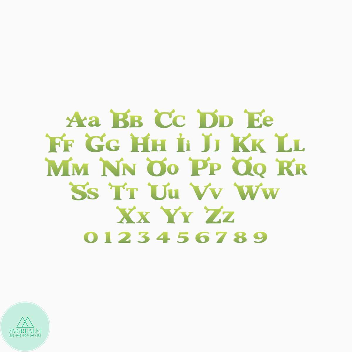 Shrek font, Shrek SVG, Shrek monogram svg, Shrek font TTF, S | Inspire ...