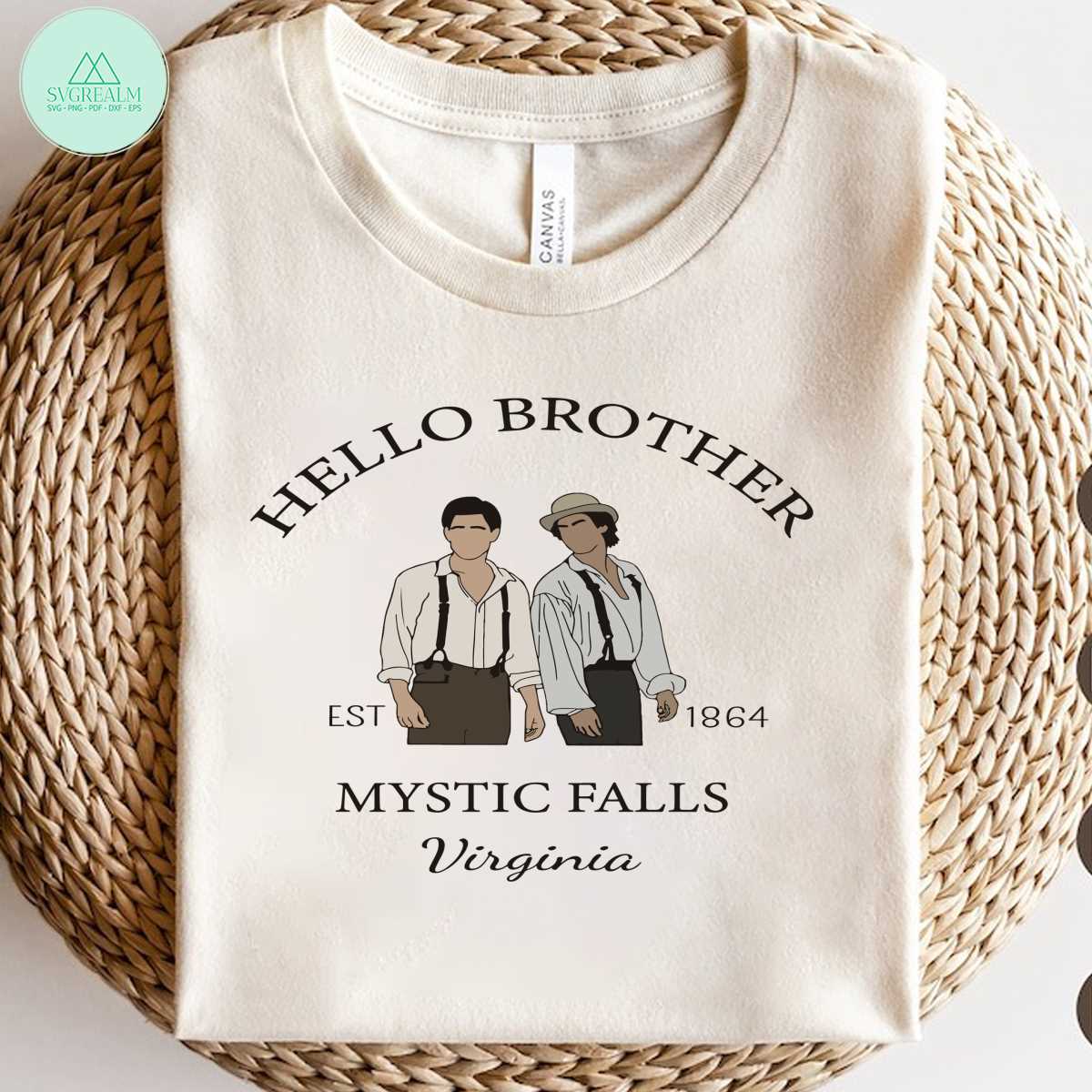 Hello Brother Mystic Falls Virginia Vampire Diaries Fan SVG | Inspire ...