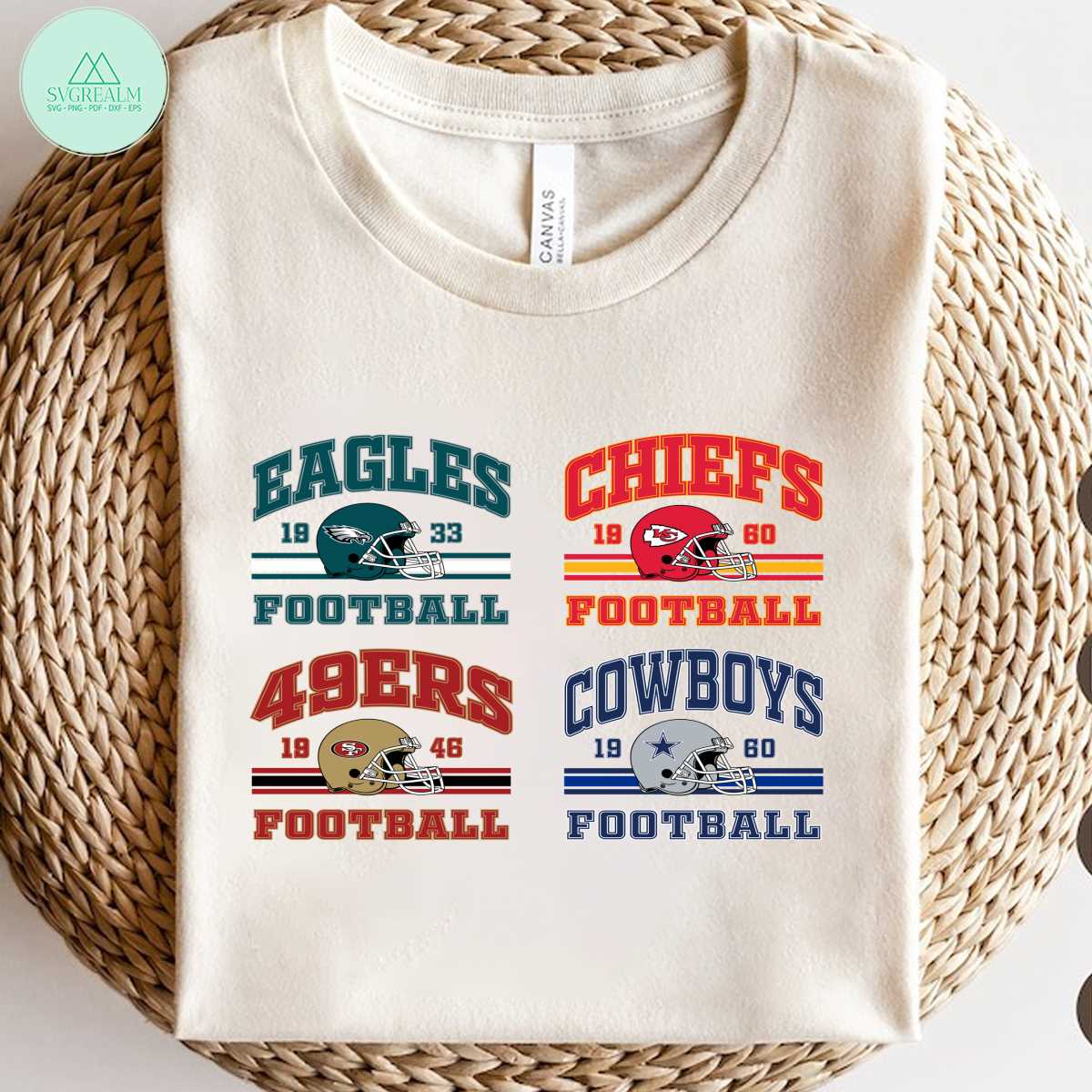 Vintage NFL Logo Helmet SVG Bundle | Inspire Uplift