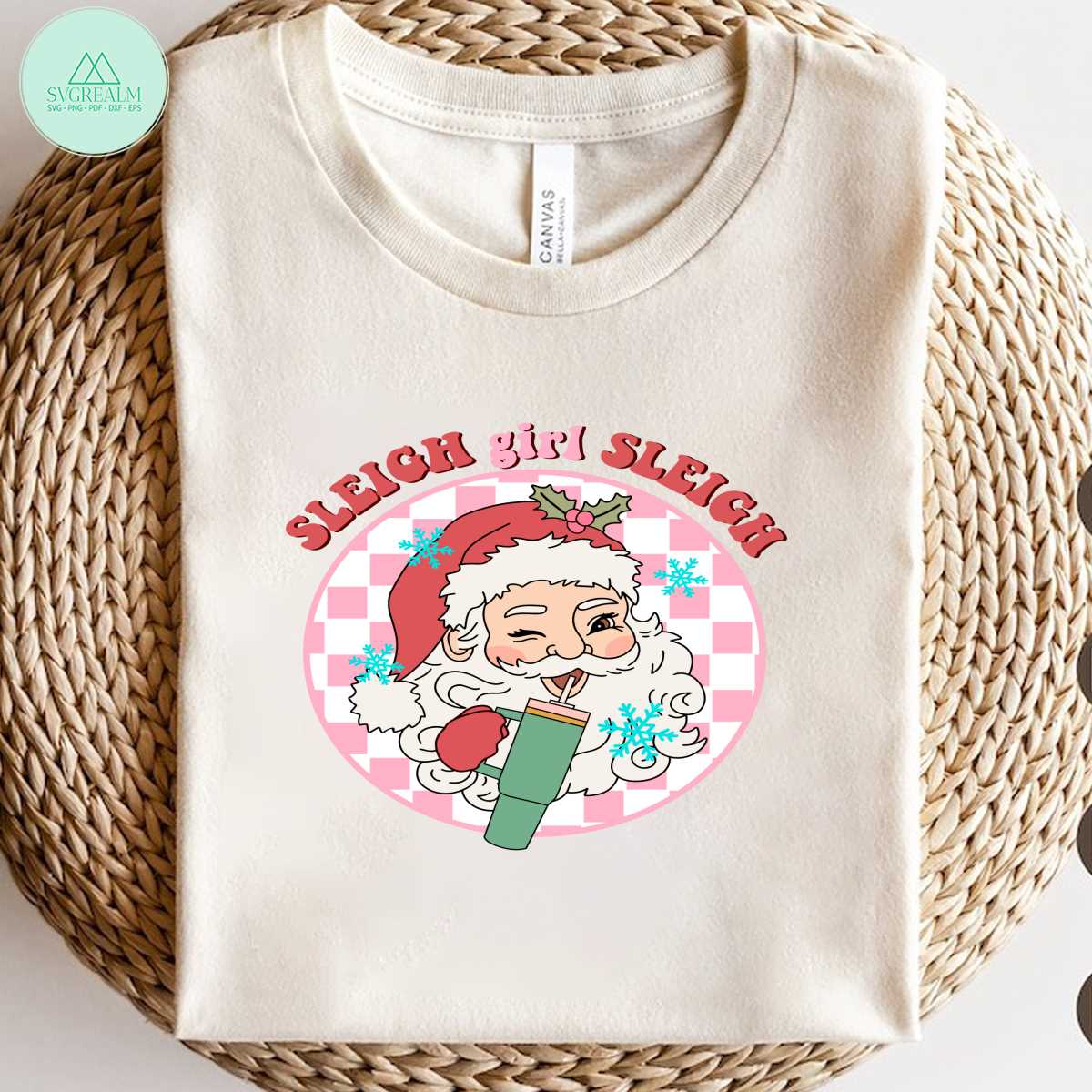 Groovy Sleigh Girl Sleigh Stanley SVG | Inspire Uplift