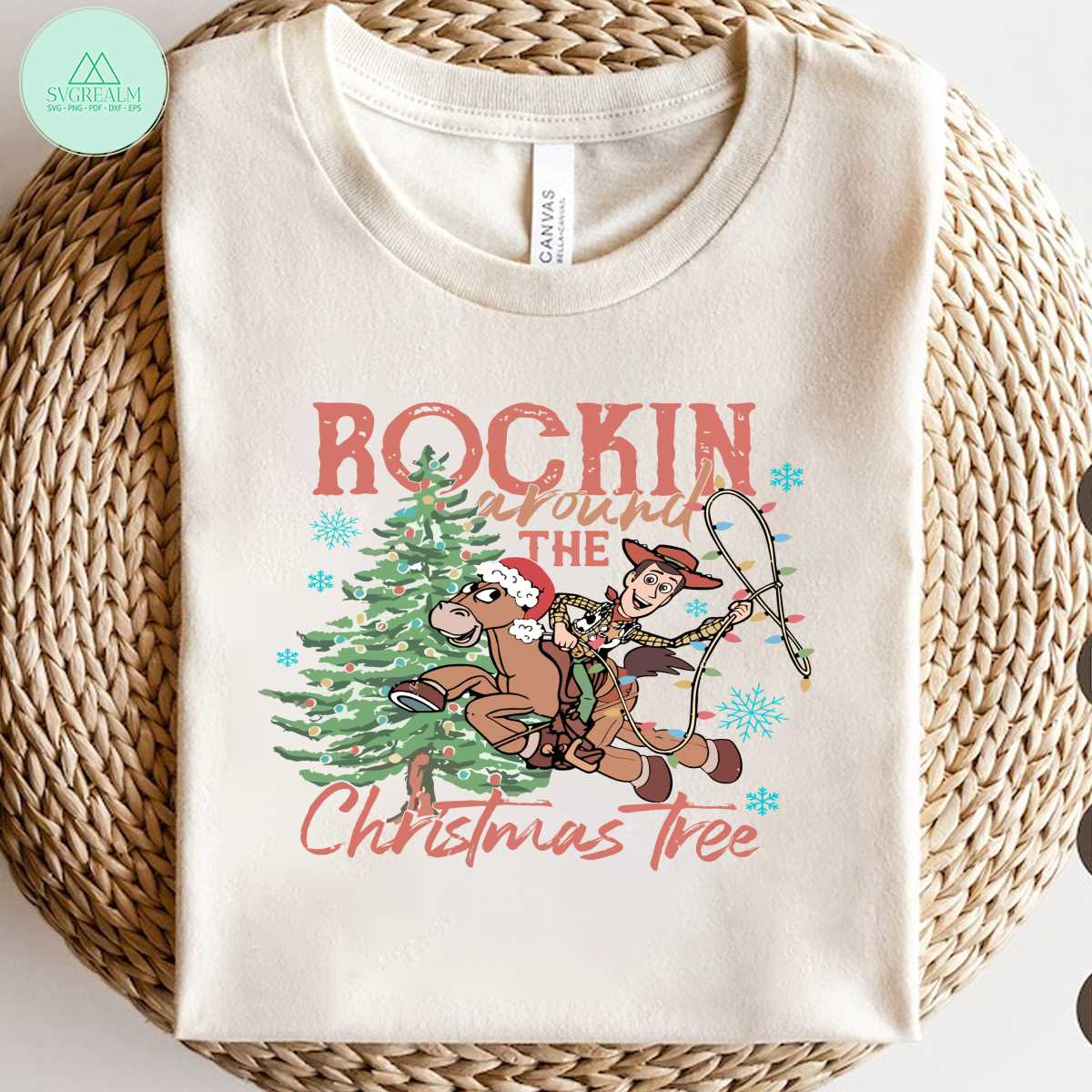 Woody Rockin Around The Christmas Tree SVG | Inspire Uplift