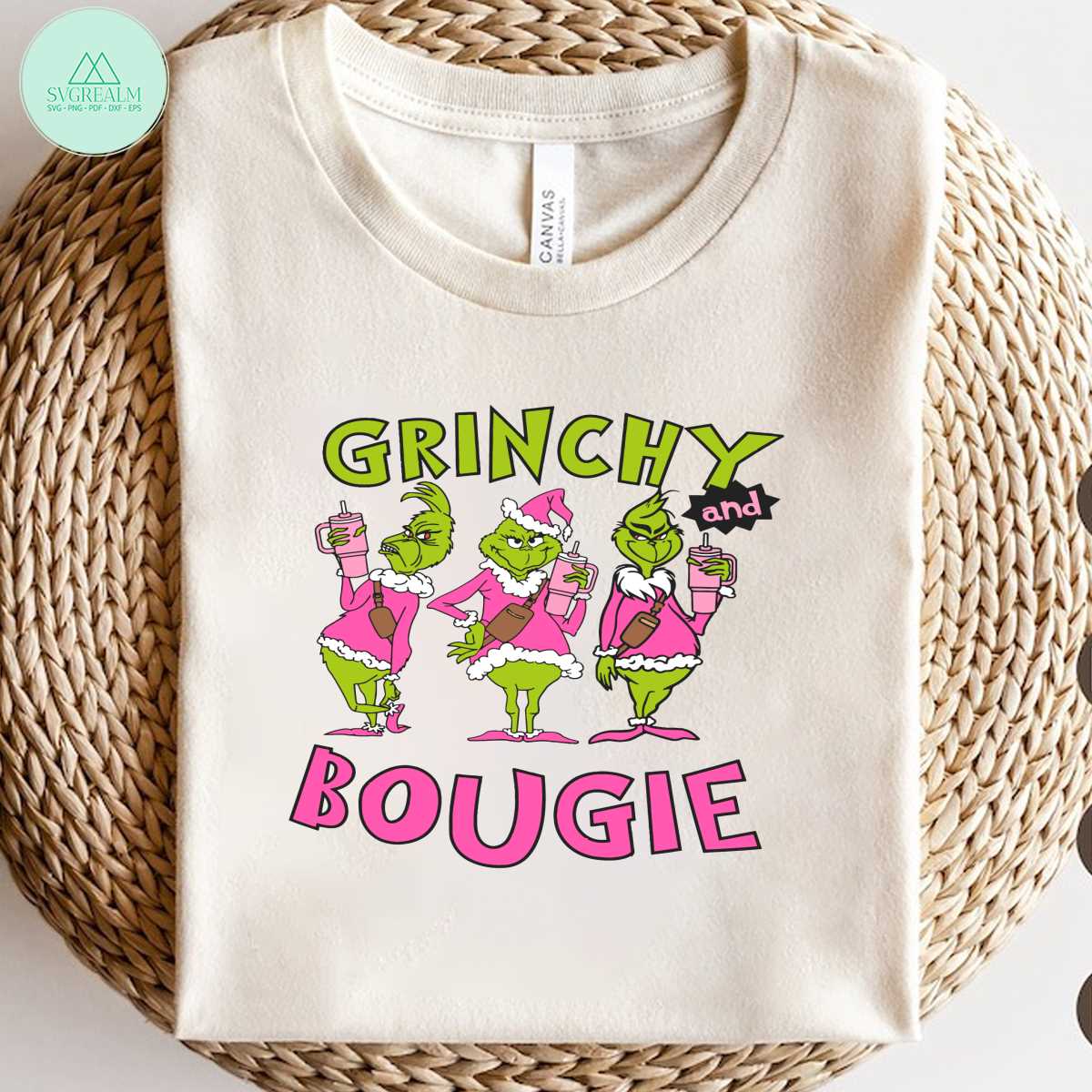 Grinchy And Bougie Mean Grinch SVG | Inspire Uplift