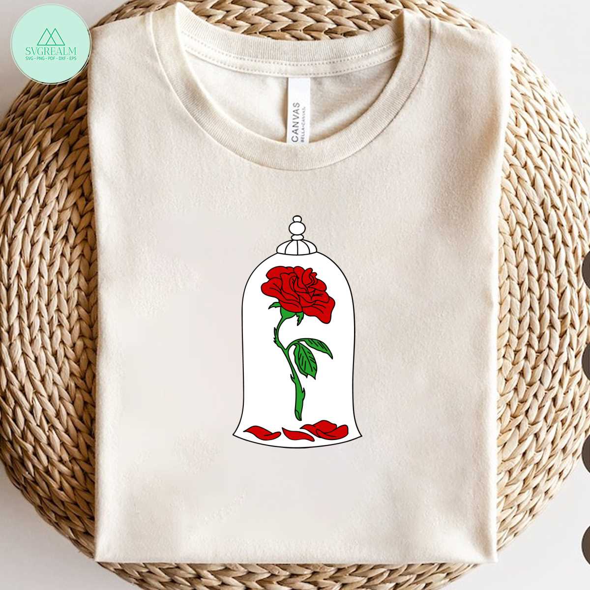 Enchanted rose SVG, easy cut file for Cricut, Layered by col | Inspire ...