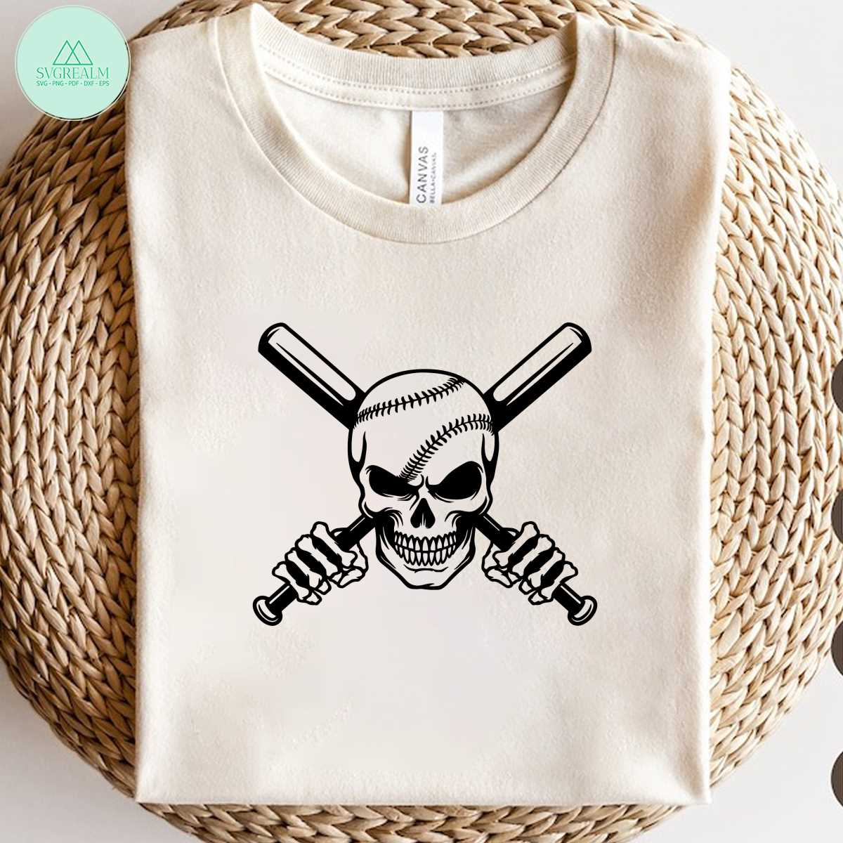 Baseball Skull with Crossed Bats Svg | Softball Skull Svg | | Inspire ...