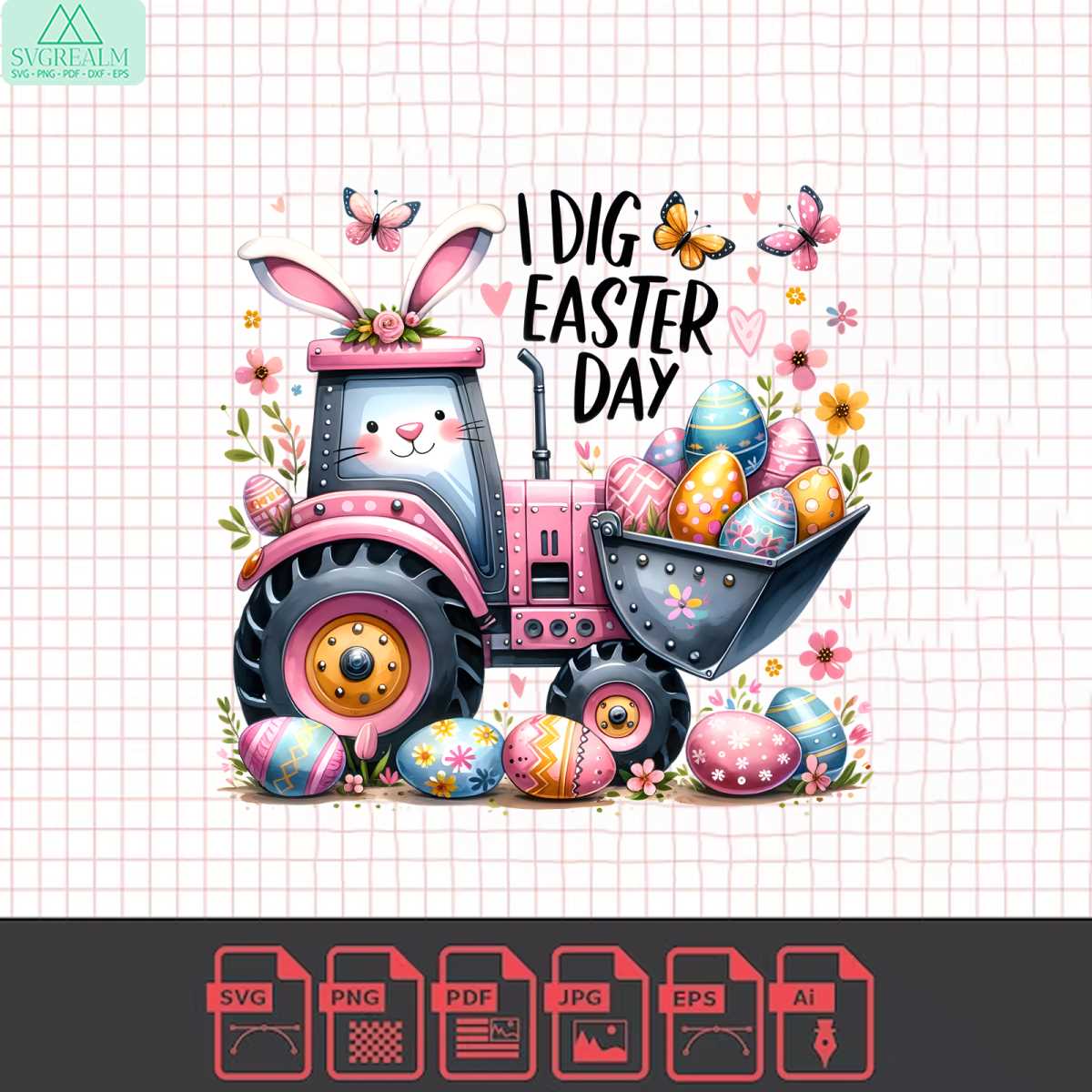 Easter Bunny And Egg Clipart, Easter Clipart, Printable Wate | Inspire ...