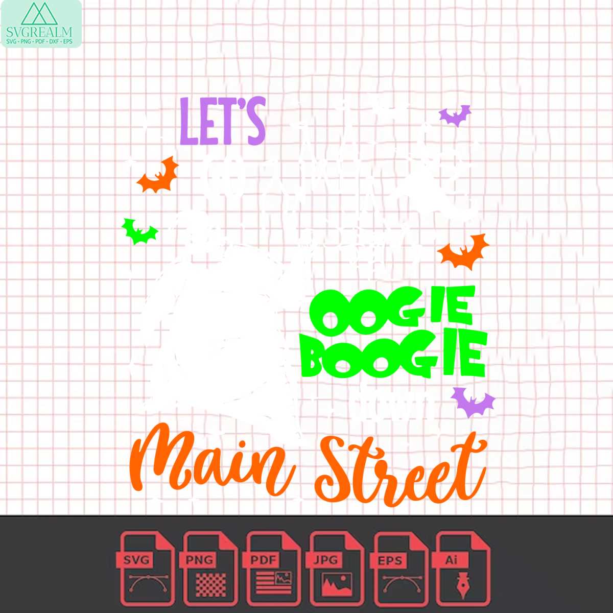 Main Street svg, Oogie Boogie Bash svg, Spooky Castle svg | Inspire Uplift