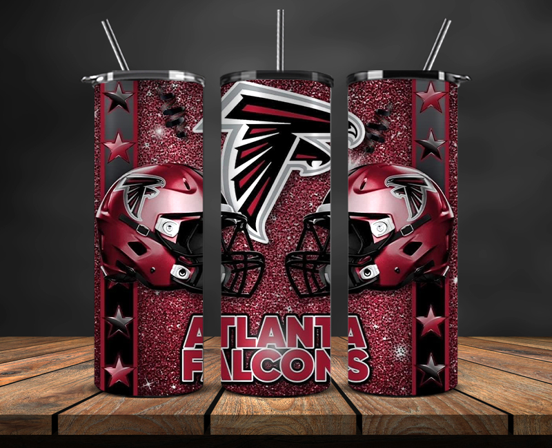 Falcons Tumbler Wrap Design, Football Sports , Sports Tumble - Inspire ...