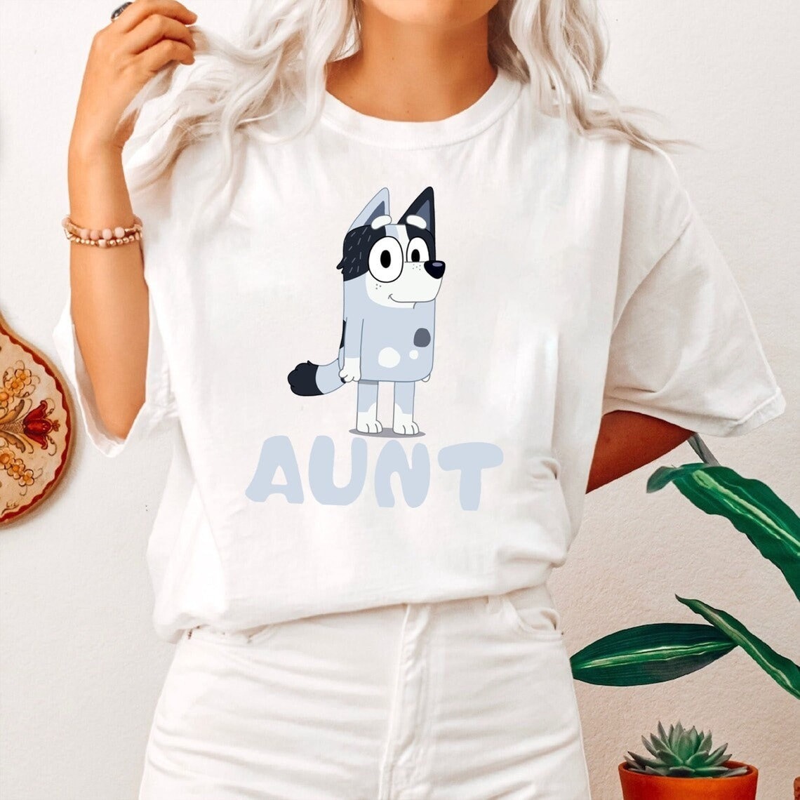 Bluey Trixie Aunt Shirt, Aunt Trixie Heeler Shirt, Bluey Aun | Inspire ...