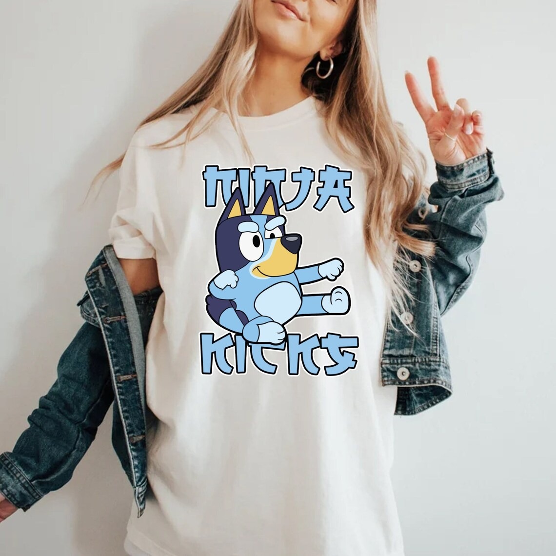 Bluey Kick It Shirt, Bluey Kungfu Shirt, Bluey Martial Arts | Inspire ...