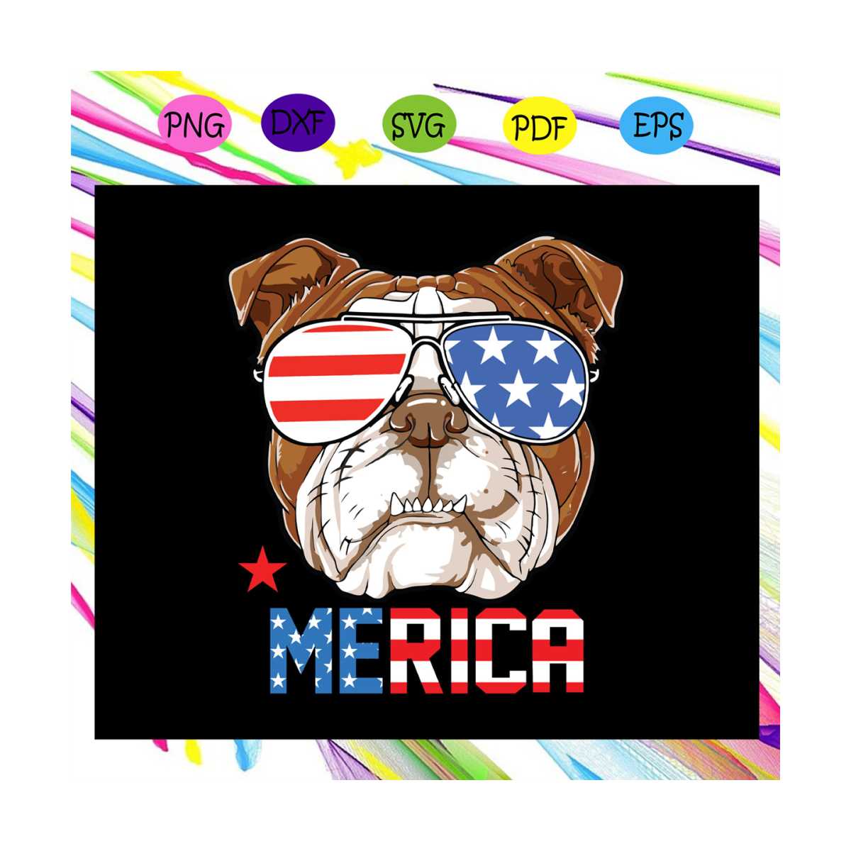 Pitbull american flag, independence day svg,4th of july,sung | Inspire ...