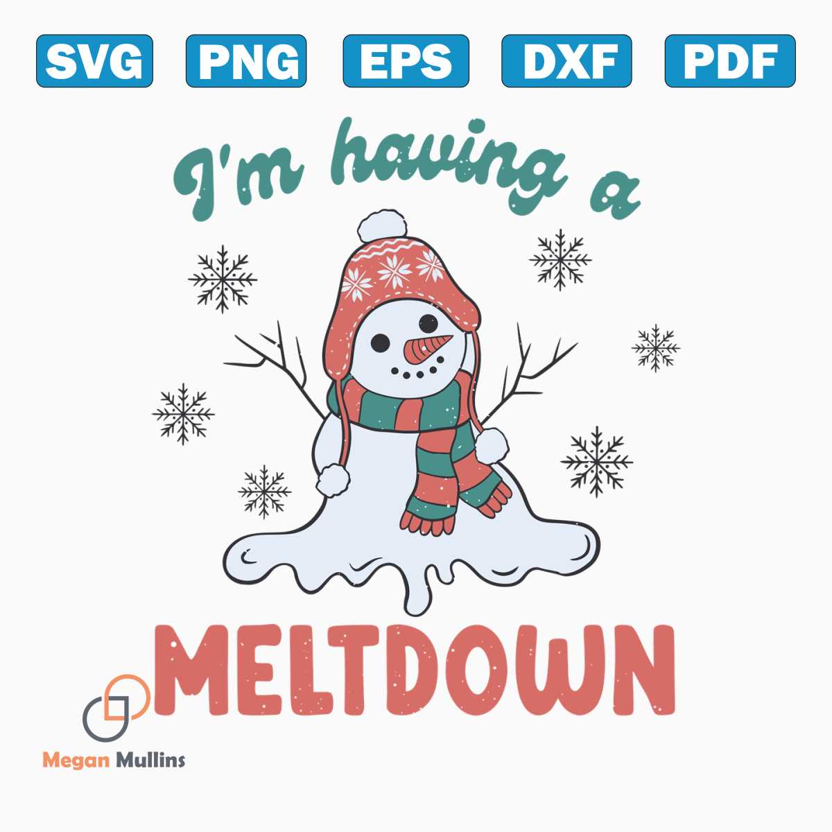 Funny I Am Having A Meltdown SVG Graphic Design File | Inspire Uplift