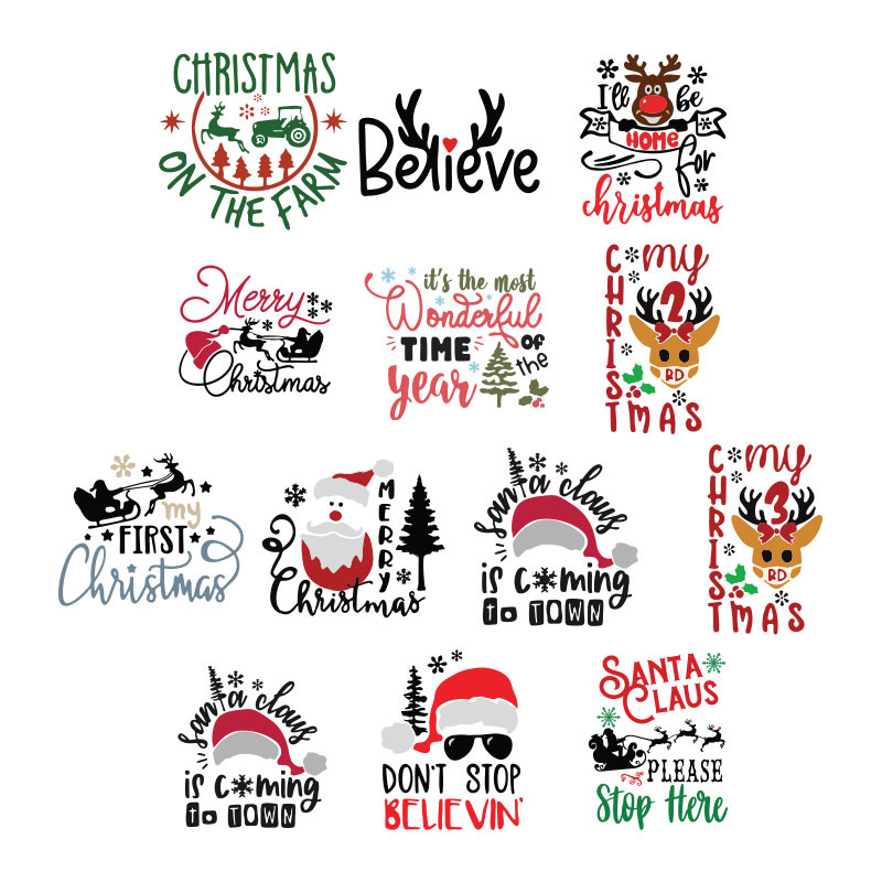 Quotes Christmas Bundle Svg, Christmas Tree SVG,Ornament Svg | Inspire ...