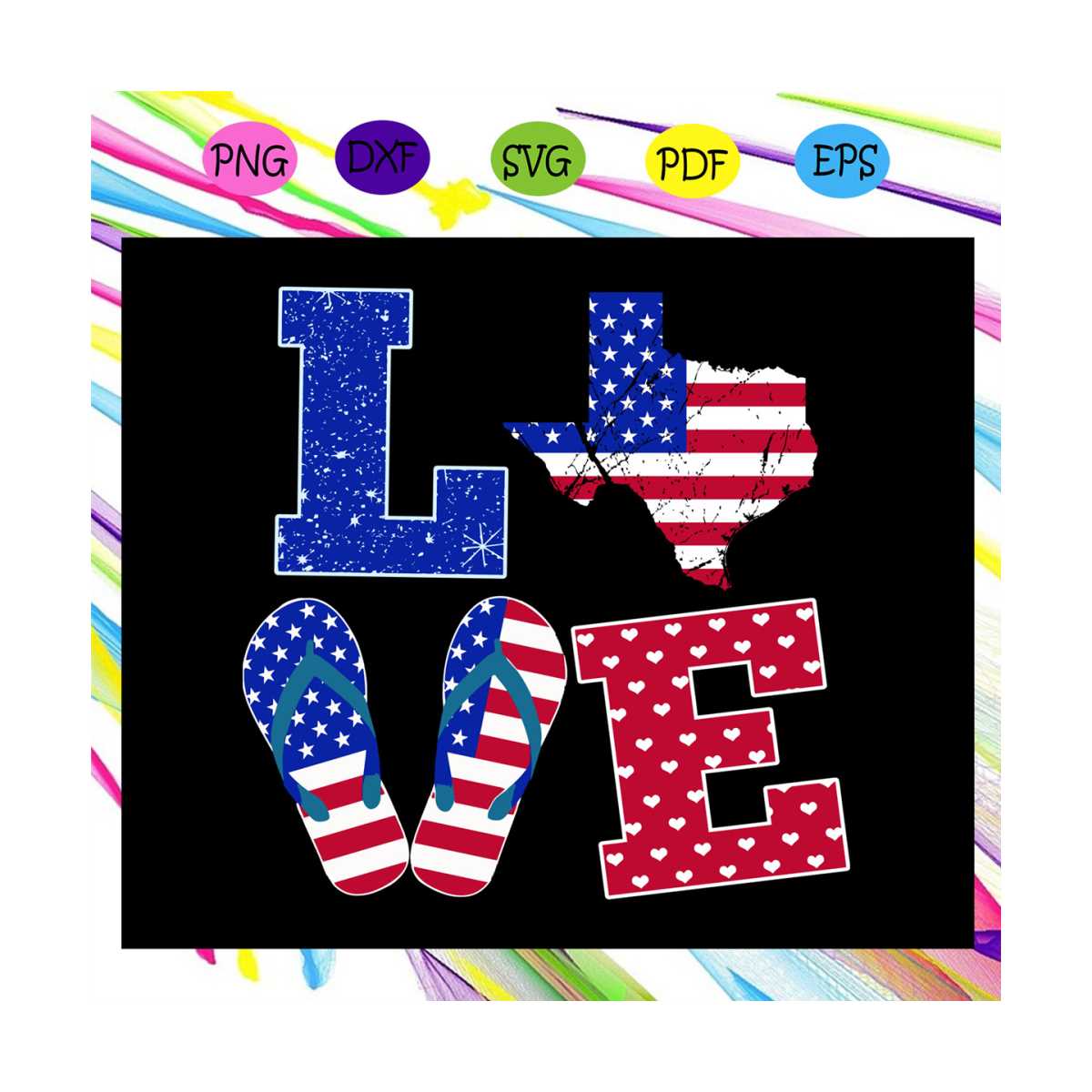 Love Texas state flag, American Svg, 4th Of July Svg, Fourth | Inspire ...