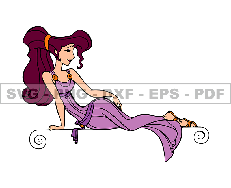 Megara Disney Svg, Cartoon Customs SVG, EPS, PNG, DXF 220 - Inspire Uplift