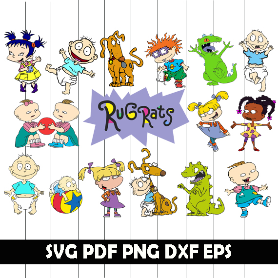 Rugrats Bundle SVG, Rugrats Svg, Rugrats Png, Rugrats Dxf, R | Inspire ...