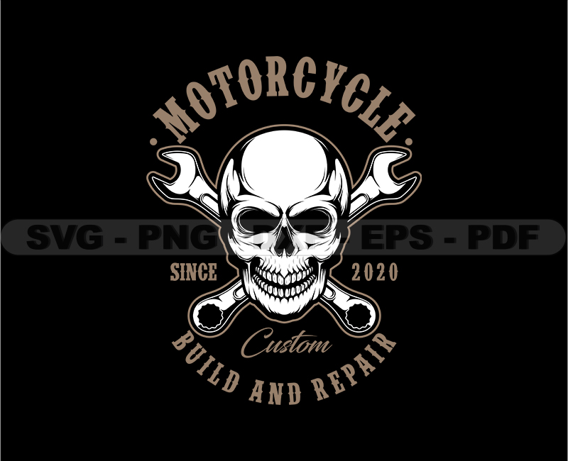 Motorcycle svg logo, Motorbike SVG PNG, Harley Logo, Skull S - Inspire ...