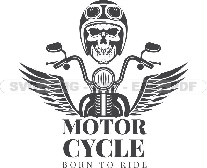 Motorcycle svg logo, Motorbike SVG PNG, Harley Logo, Skull S | Inspire ...