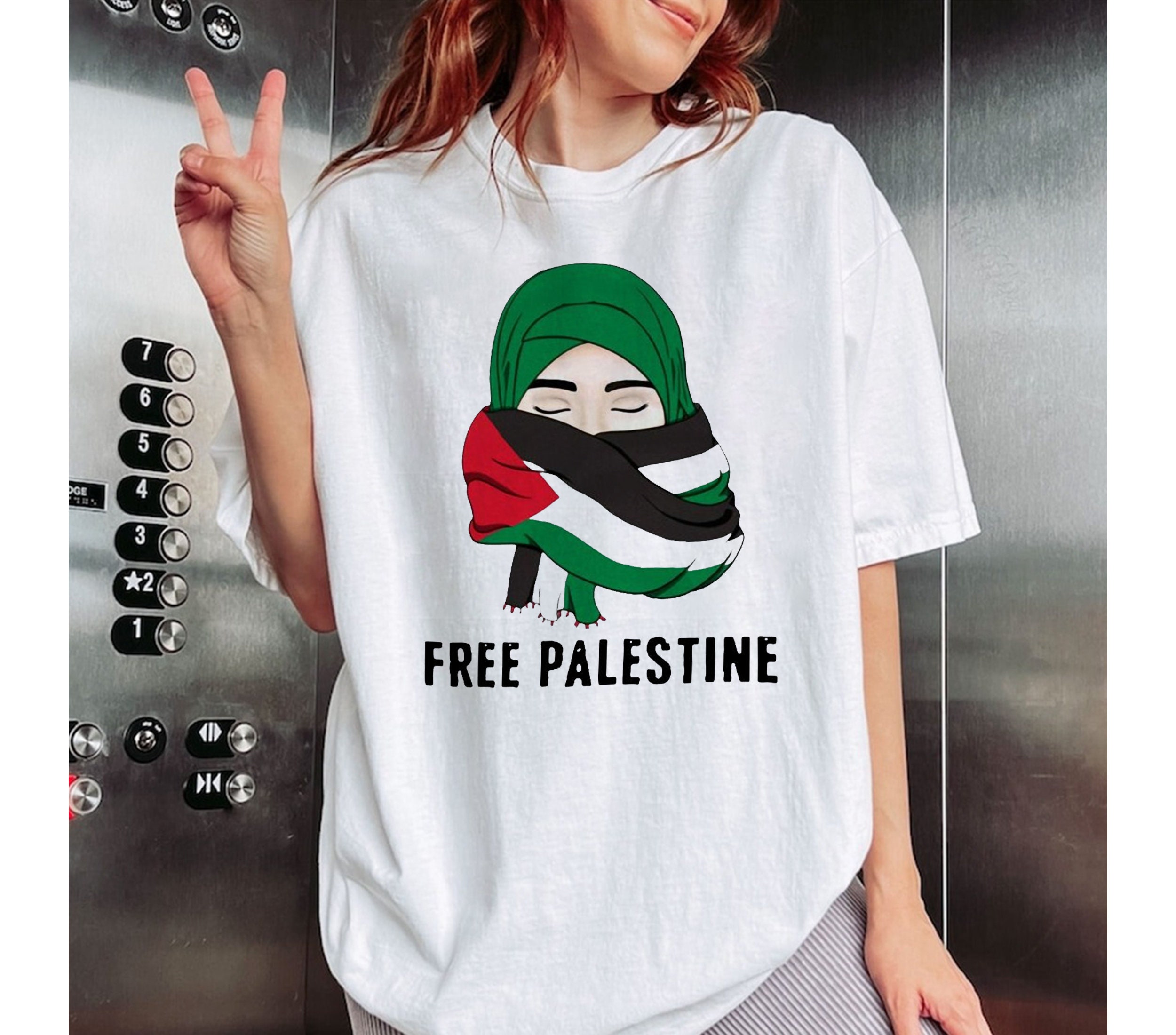 Free Palestine Gaza Palestinian Girl Palestinian Flag Shirt, - Inspire ...