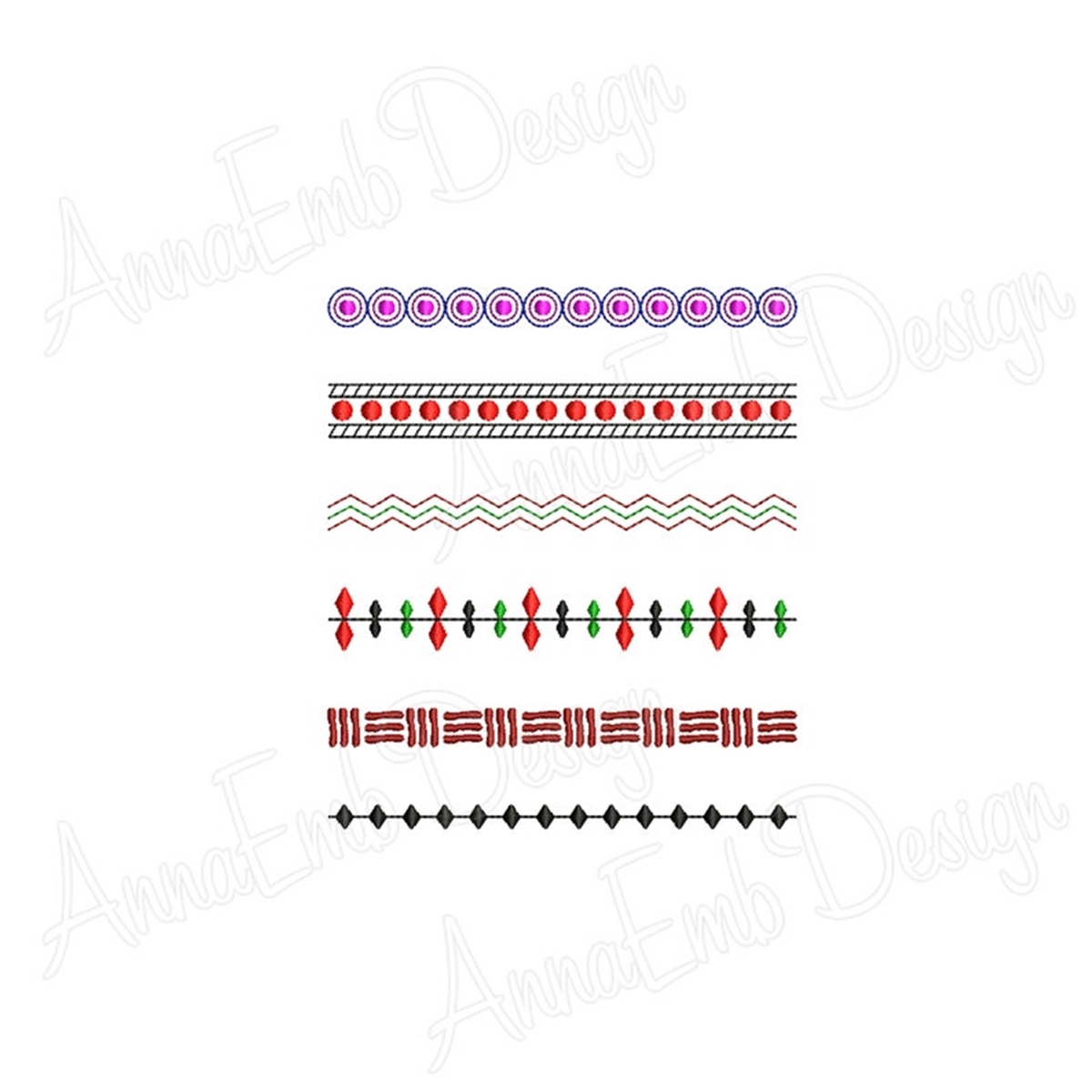 Border embroidery design. Machine embroidery. Decor Borders. | Inspire ...