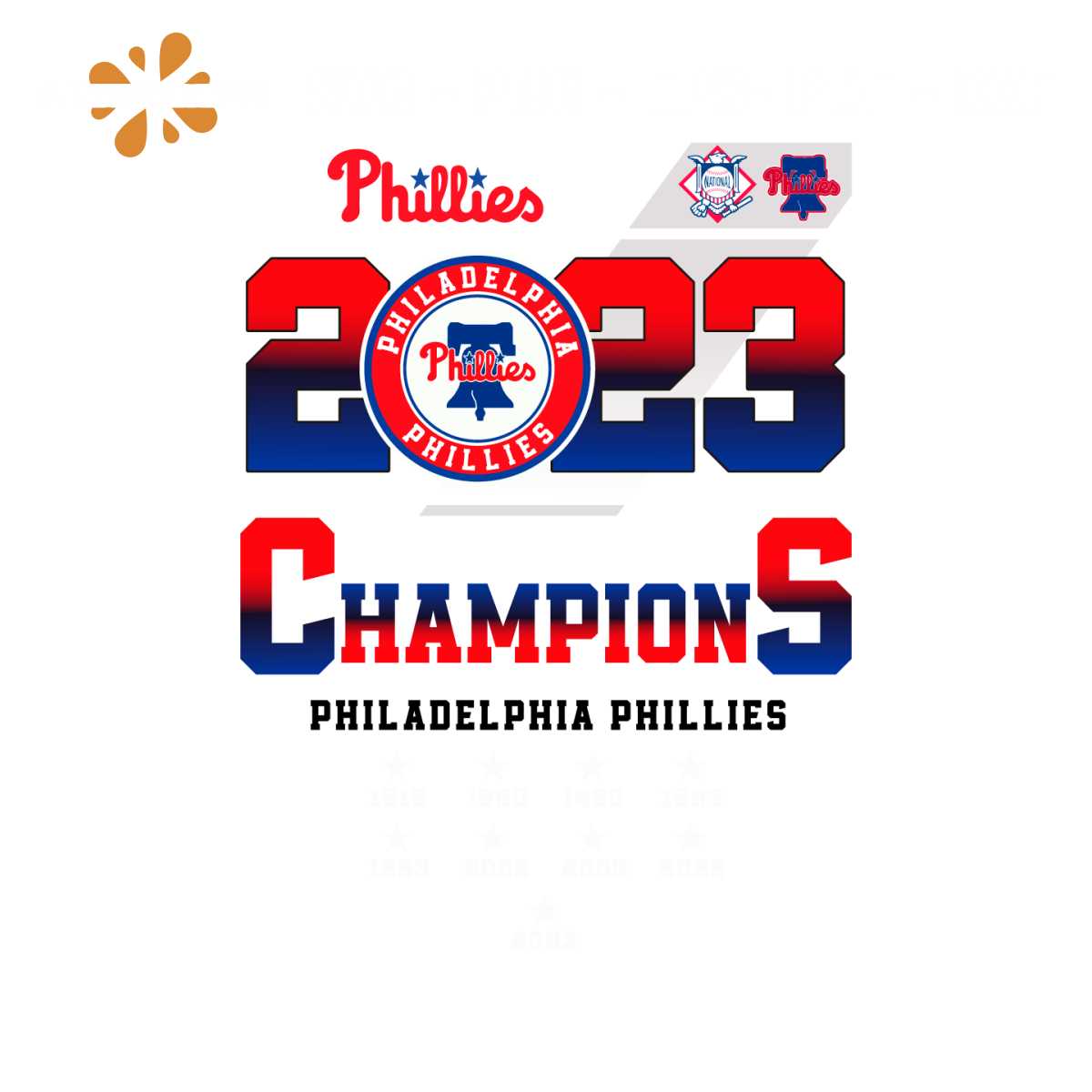 Phillies 2023 National League Champions SVG Download | Inspire Uplift