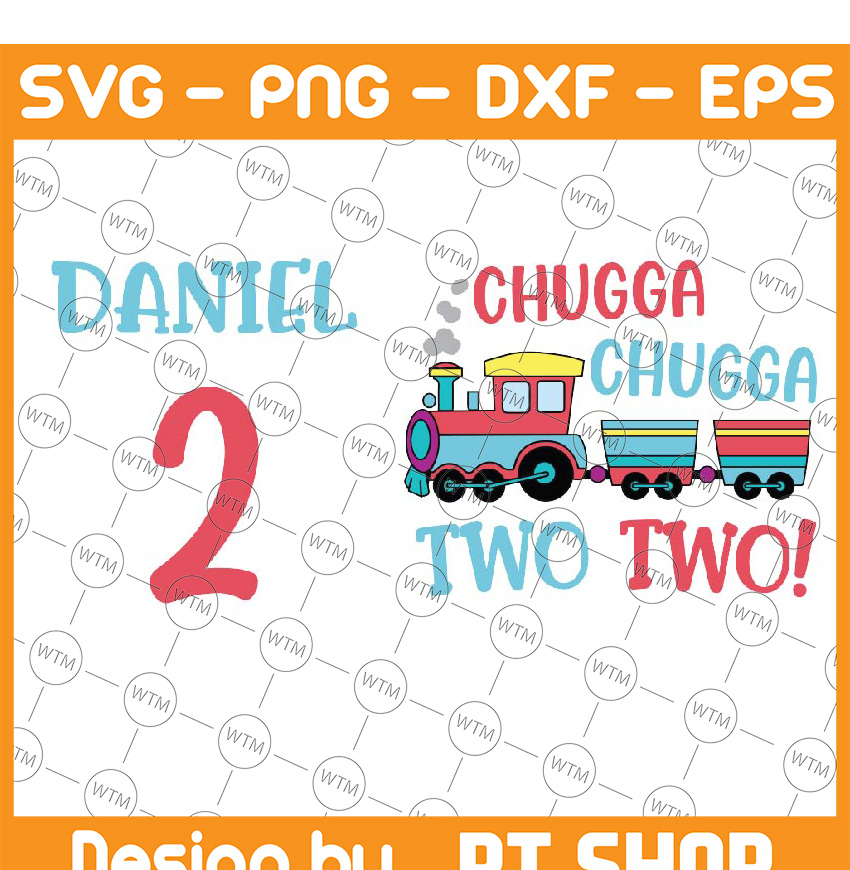 Personalized And Age Train Birthday 2nd Birthday Svg, Choo C | Inspire ...