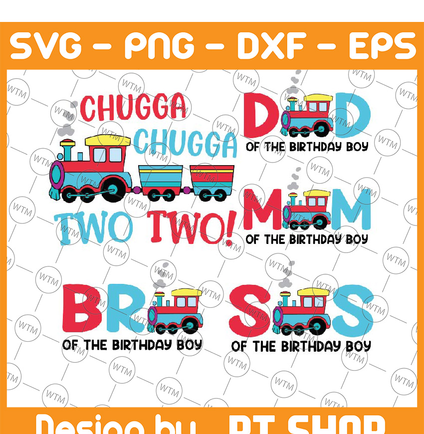 Family Train Birthday Svg, Boys Birthday Matching Family Bir | Inspire ...