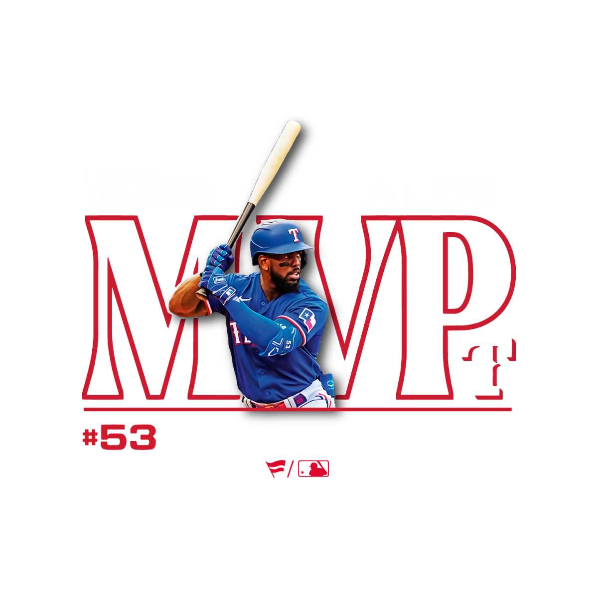 Adolis Garcia Texas Rangers 2023 ALCS MVP PNG Download - Inspire Uplift