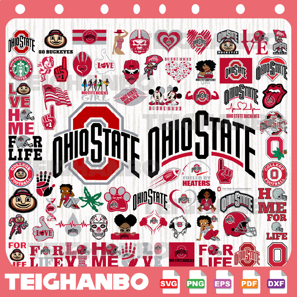 72 Files Ohio State Buckeyes Team Bundle Svg, Ohio State Buc | Inspire ...