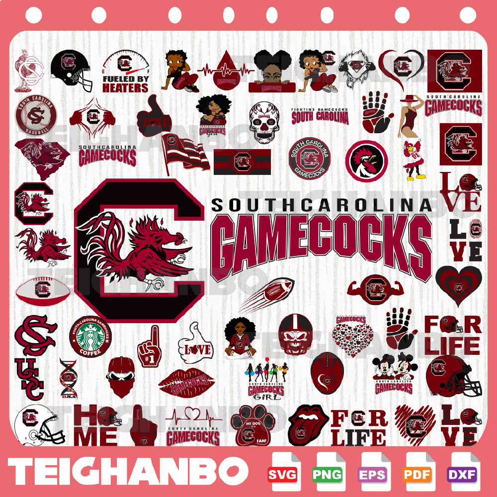 61 Files South Carolina Gamecocks Team Bundle Svg, South Car | Inspire ...