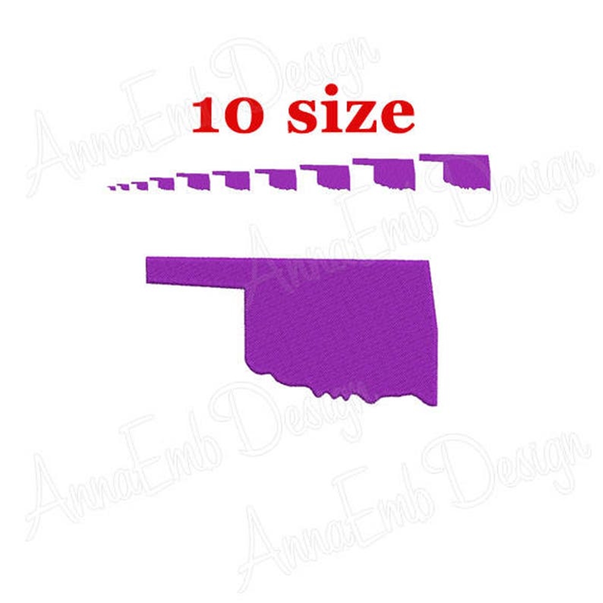 Oklahoma Embroidery Design. Oklahoma state Design. Machine E | Inspire ...
